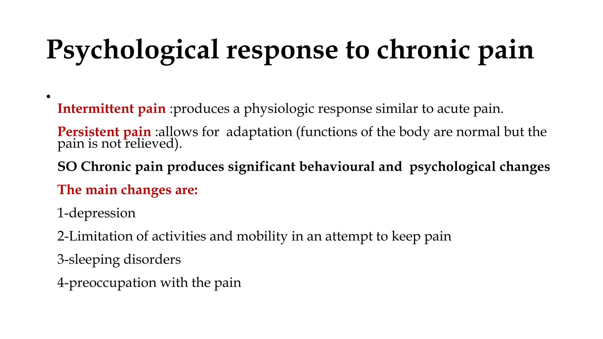 Pain from psychiatric point of view | PPTX