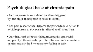 Pain from psychiatric point of view | PPTX
