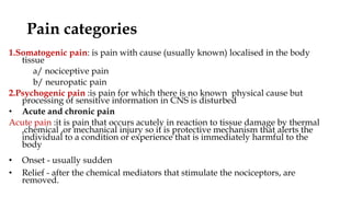 Pain from psychiatric point of view | PPTX
