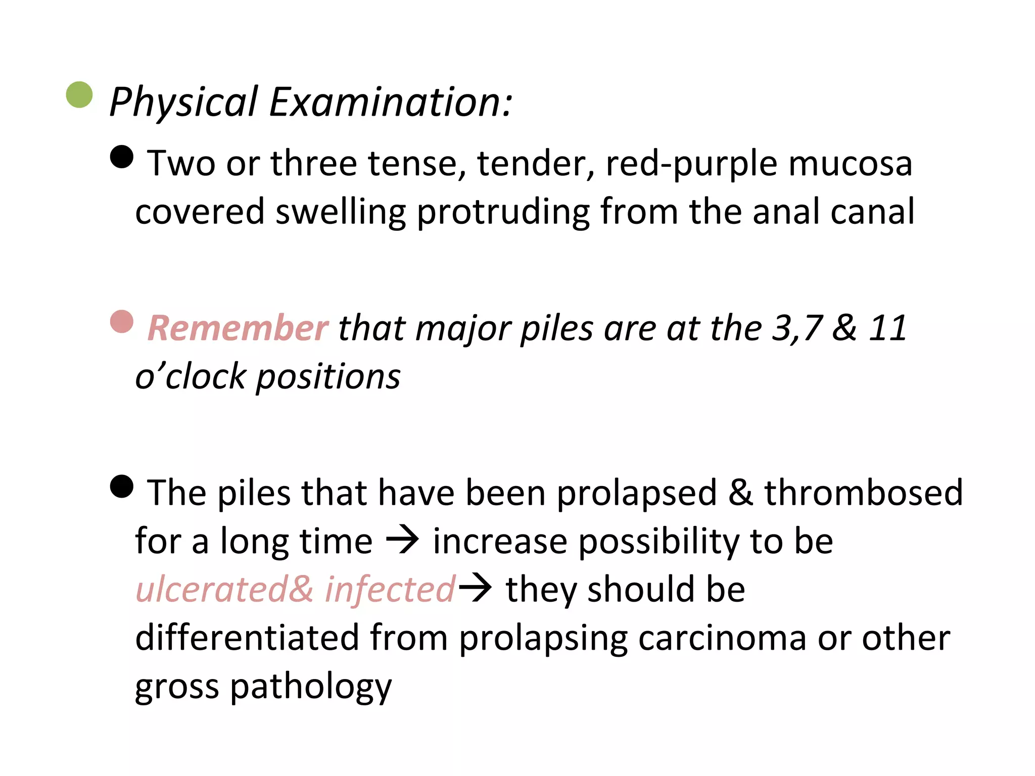 Painful anal conditions jaber | PPT