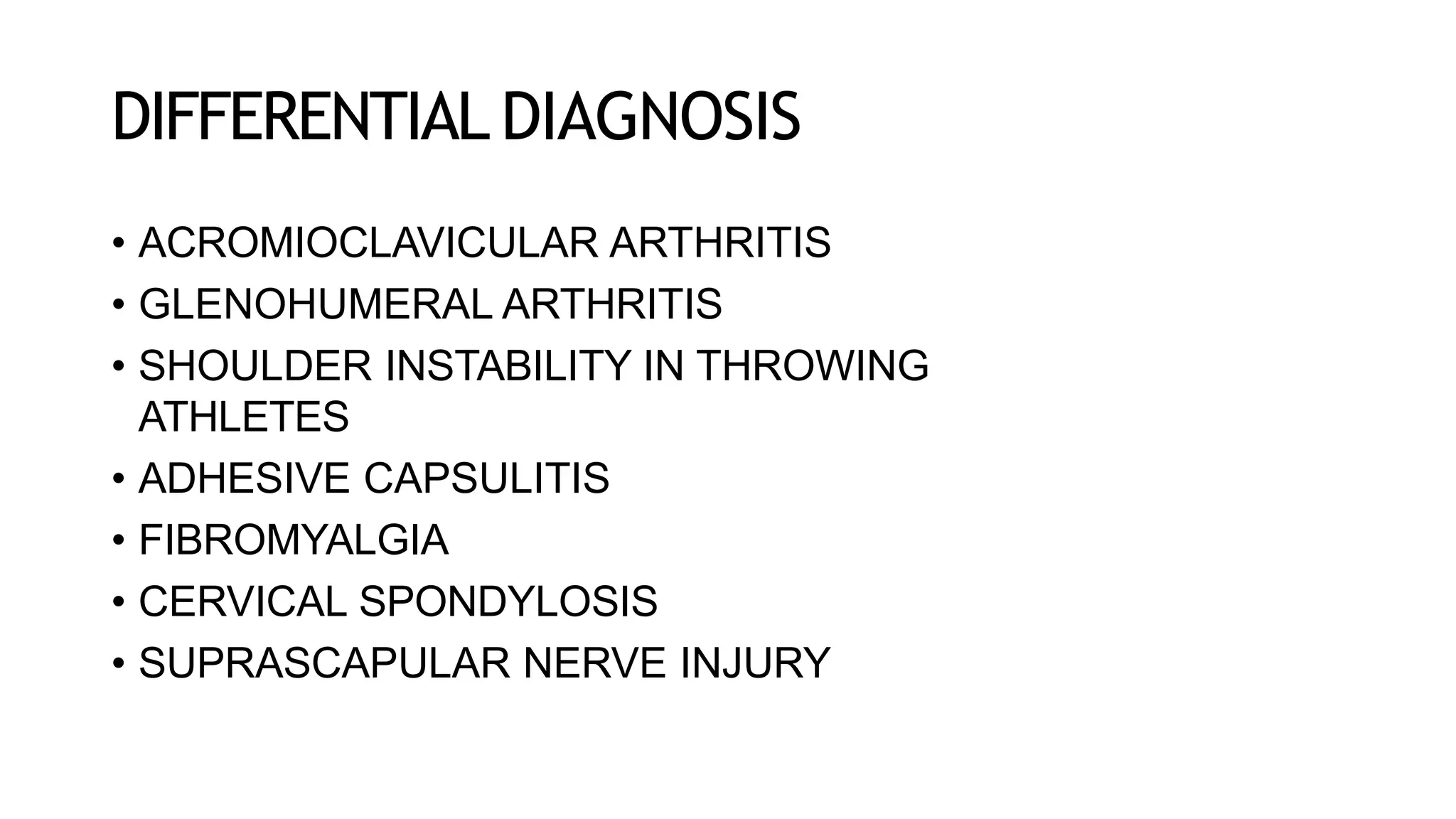 Painful arc syndrome | PPTX