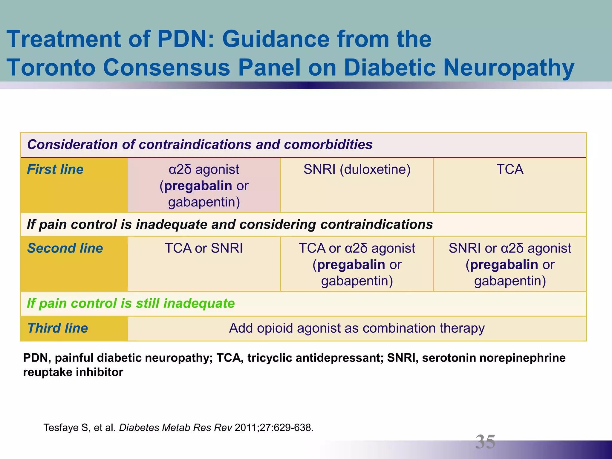 Painful diabetic peripheral neuropathy: diagnosis and management | PPTX
