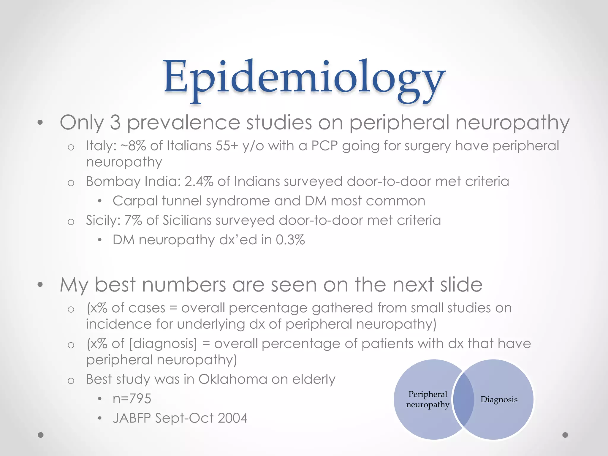 Painful peripheral neuropathy | PPTX