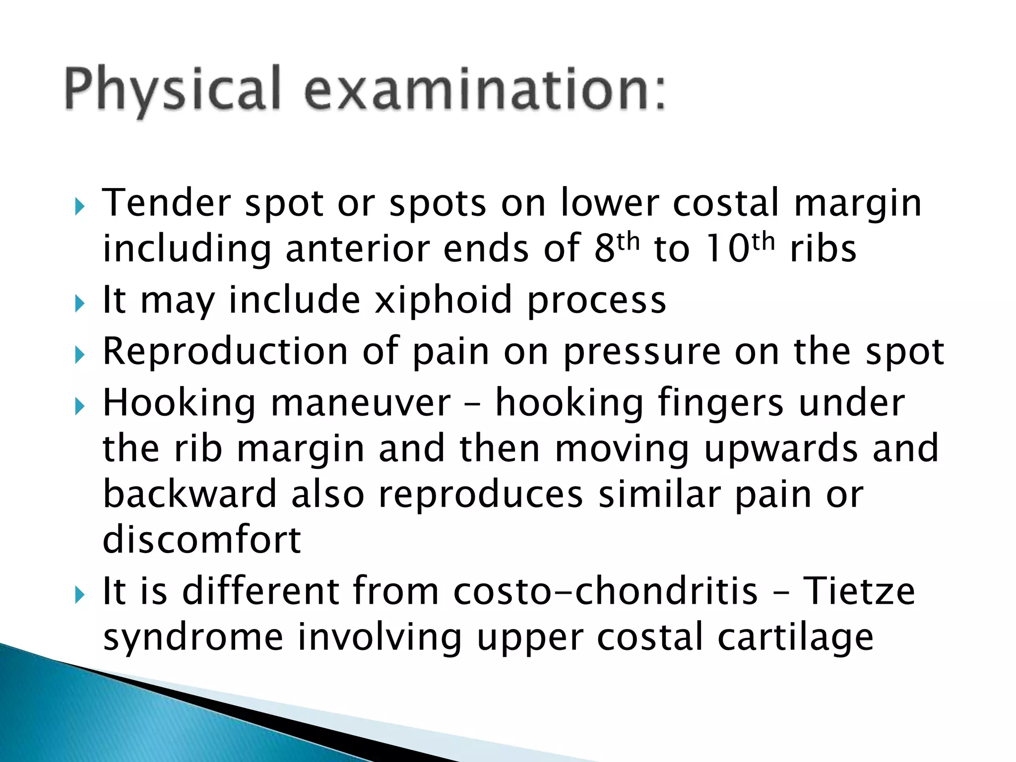 Painful rib syndrome latest | PPT