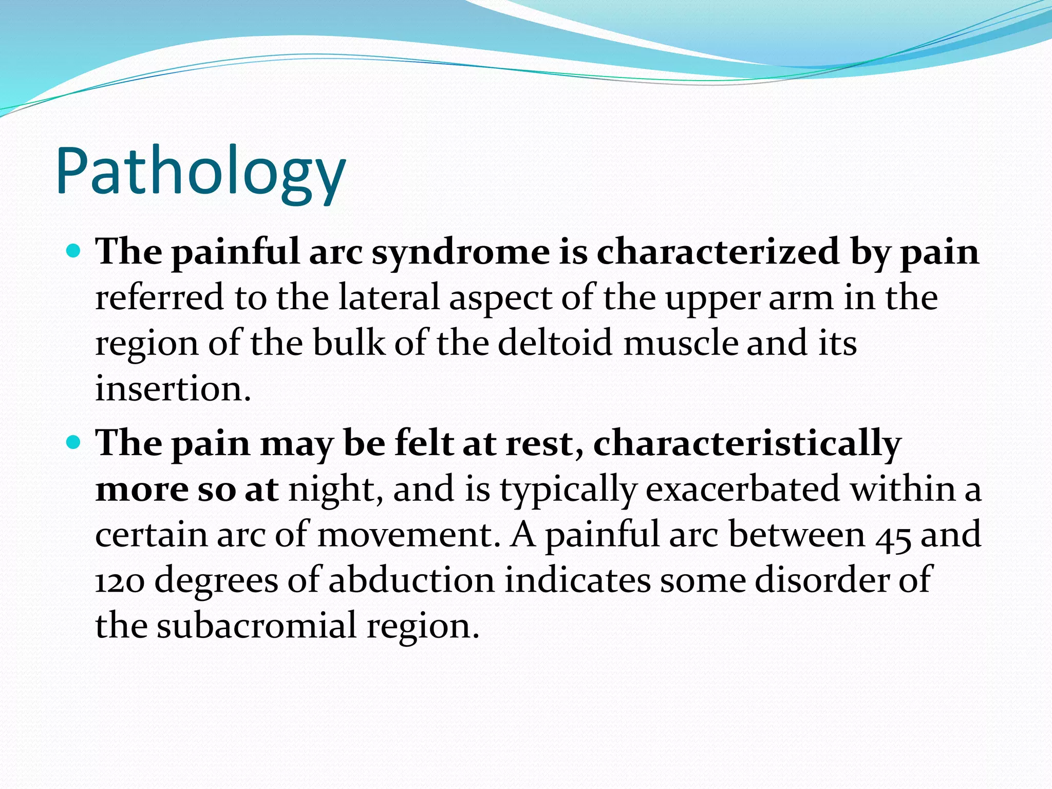 Painful shoulder arc | PPTX