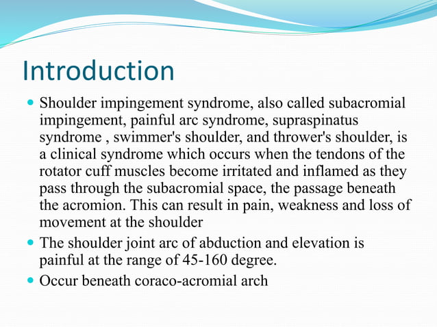 Painful shoulder arc | PPTX