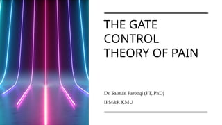 pain gait theory.pptx electrotherapy in physical therapy | PPTX