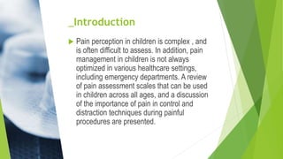 Pain in Pediatric.nursing management pttx | PPTX