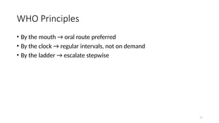 Post-operative pain management and the pain ladder | PPTX