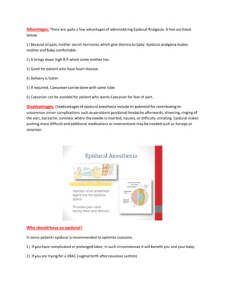 Enjoy Labor without pain during Childbirth | PDF