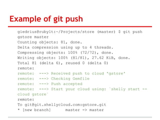 Painless ruby deployment on shelly cloud | PPT