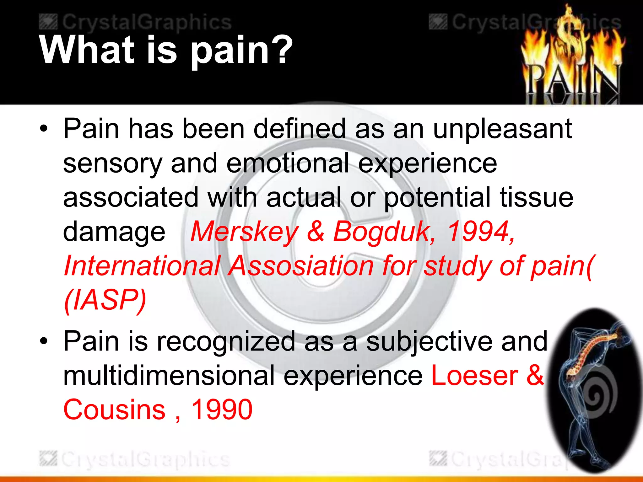 Pain ( M.Sc Nursing) | PPTX