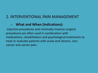 Pain management | PPTX