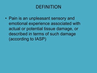 Pain management | PPTX