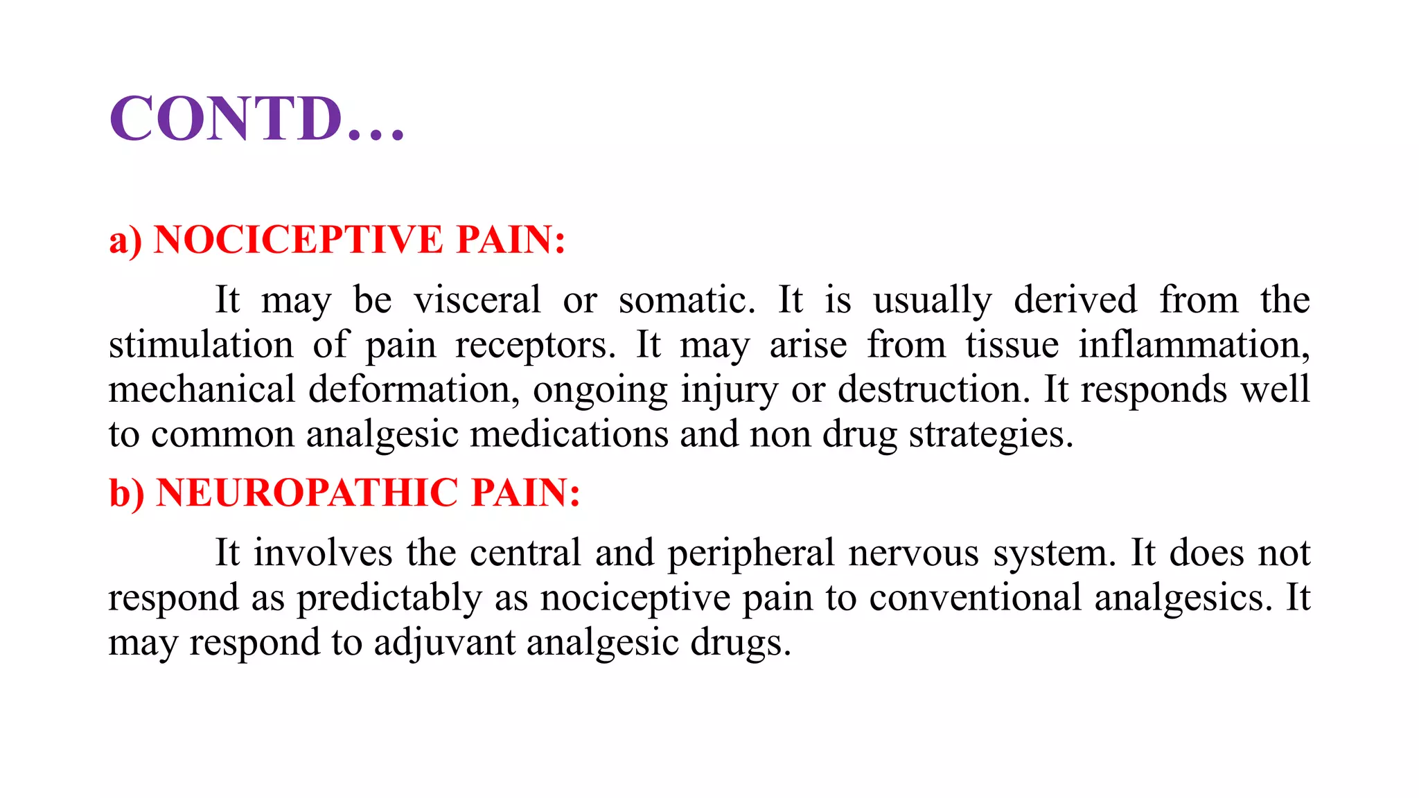 Pain pathways & Pain management for Pharm.D | PPTX