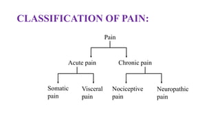 Pain pathways & Pain management for Pharm.D | PPTX