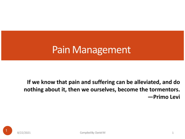 Pain management | PPT