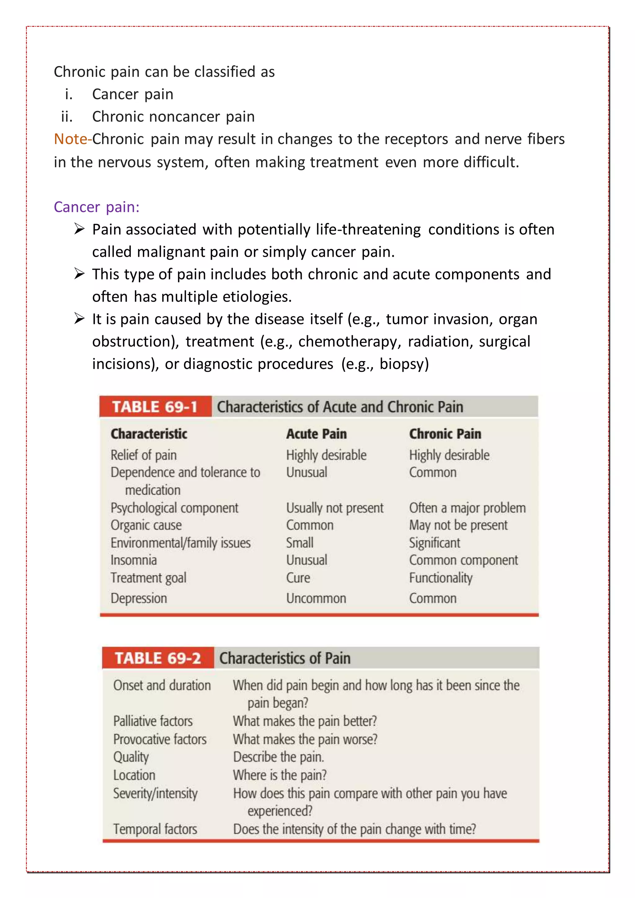 Pain management | DOCX