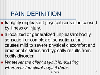 Pain Management.pptx | Digestive Disorders | Diseases and Conditions