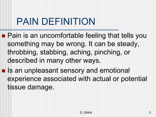 Pain Management.pptx | Digestive Disorders | Diseases and Conditions