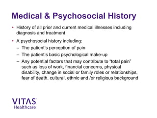 Pain management: An Interdisciplinary Approach | VITAS Healthcare | PPTX