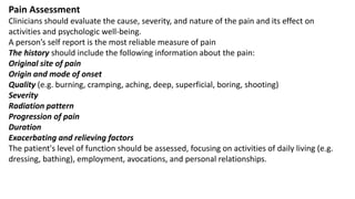 Pain management by Dr Nesar | PPTX