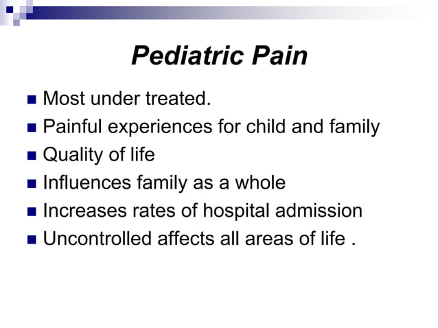 Pain management in children | PPTX | Physical Therapy | Wellness