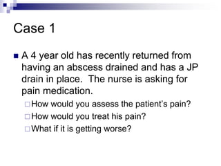 Pain management in children | PPTX