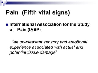 Pain management in children | PPTX