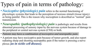 Pain Management and their type management | PPTX