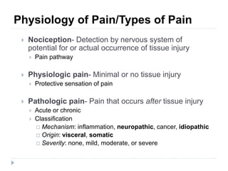 Pain management analgesia review | PPTX