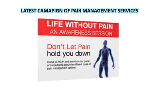 Pain management marketing (Agha khan University Hospital) | PPT