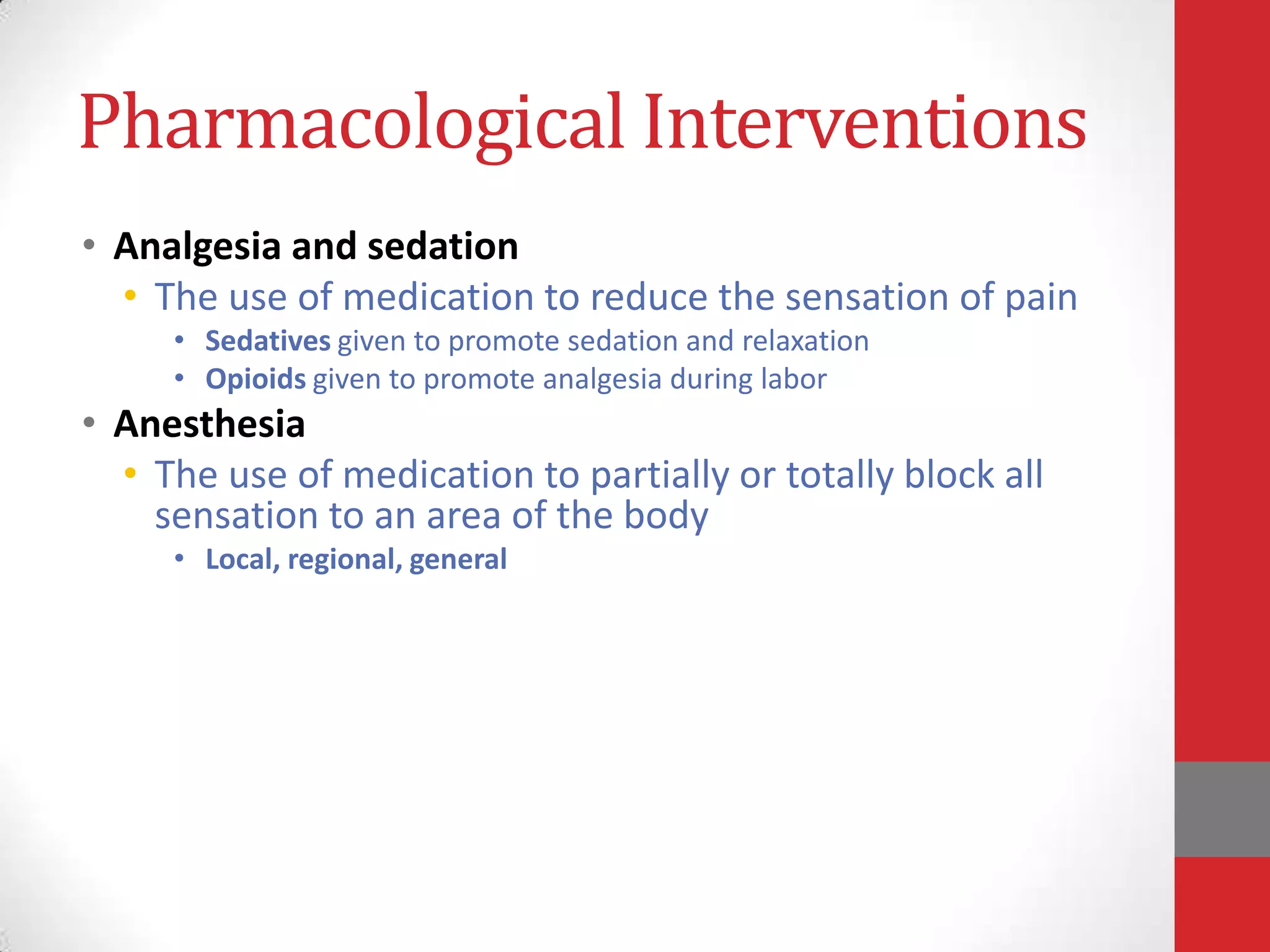Pain management during labor | PPTX