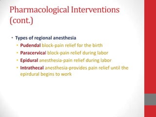 Pain management during labor | PPTX