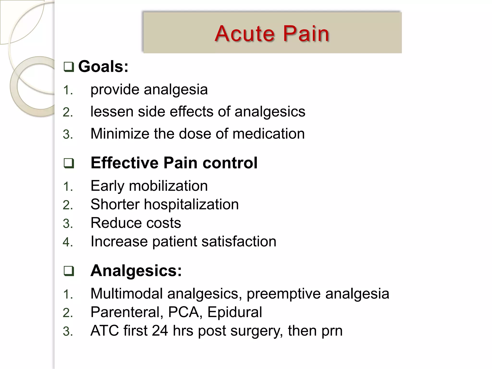 Pain management for nurses | PPTX