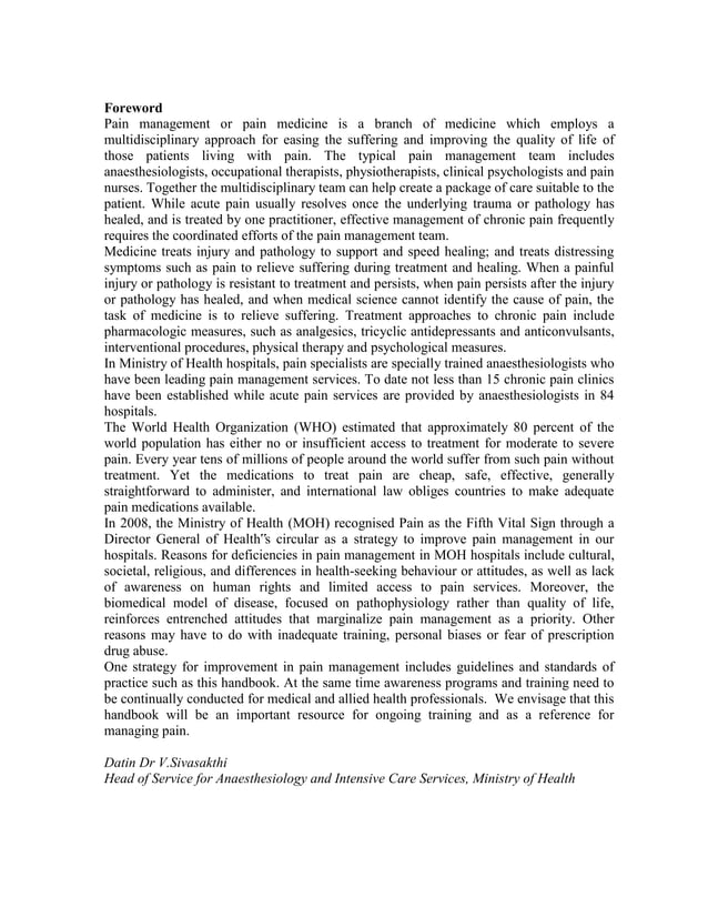 PainManagementHandbook KKM............pdf | First Aid | Injuries