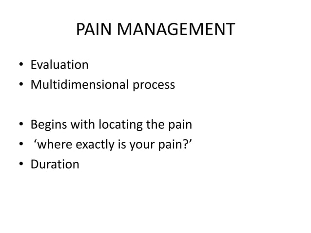 Pain management in cancer | PPTX