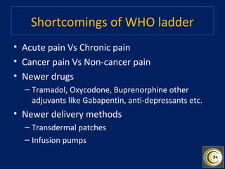 Pain management in cancer patients | PPT