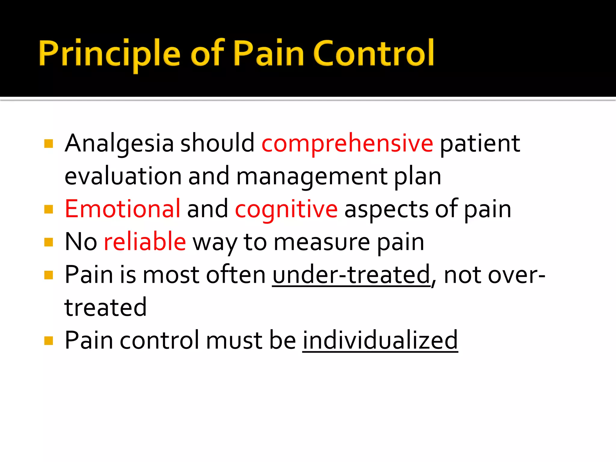 Pain management in emergency | PDF