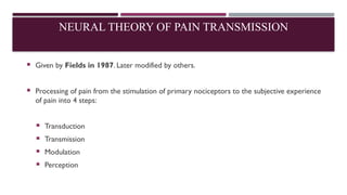 PAIN MANAGEMENT IN ENDODONTICS................pptx