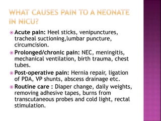 Pain management in neonates | PPTX