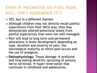 Pain management in neonates | PPTX