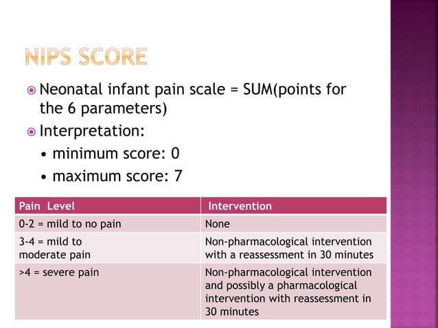 Pain management in neonates