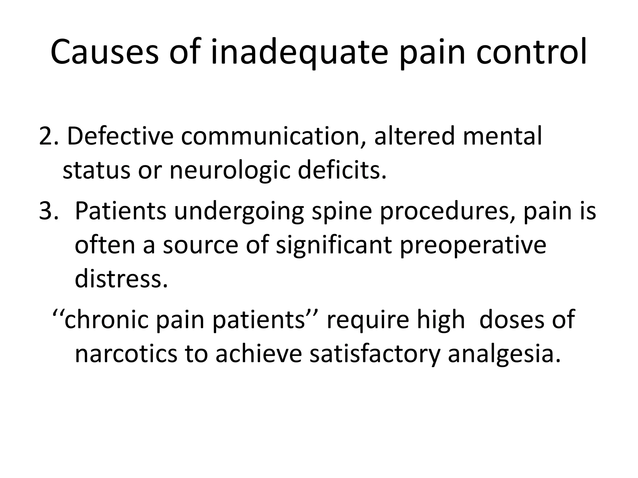 Pain management in neurosurgical patients | PPTX