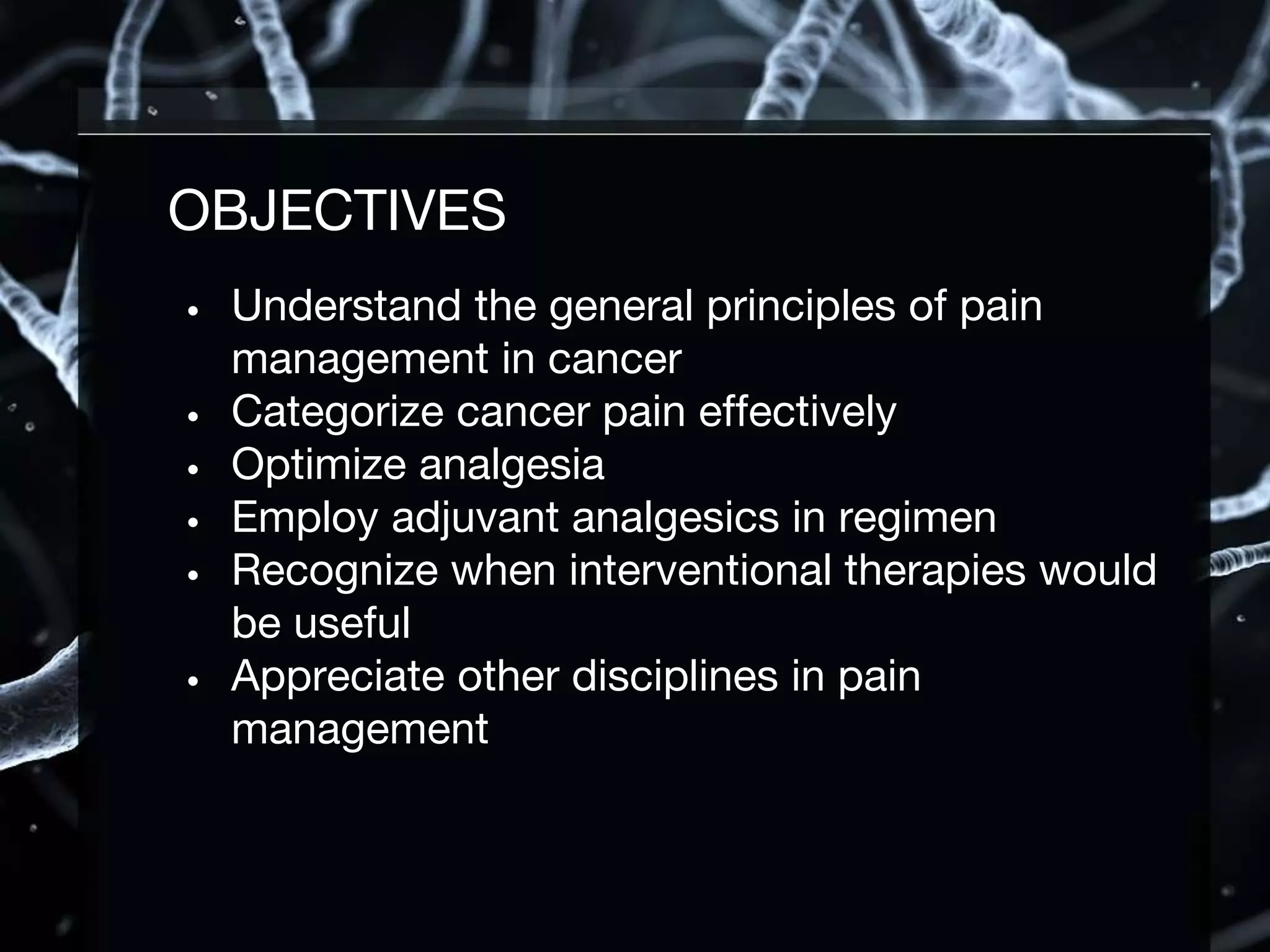 Pain Management in Oncology | PPTX