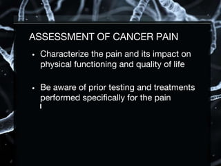 Pain Management in Oncology | PPTX