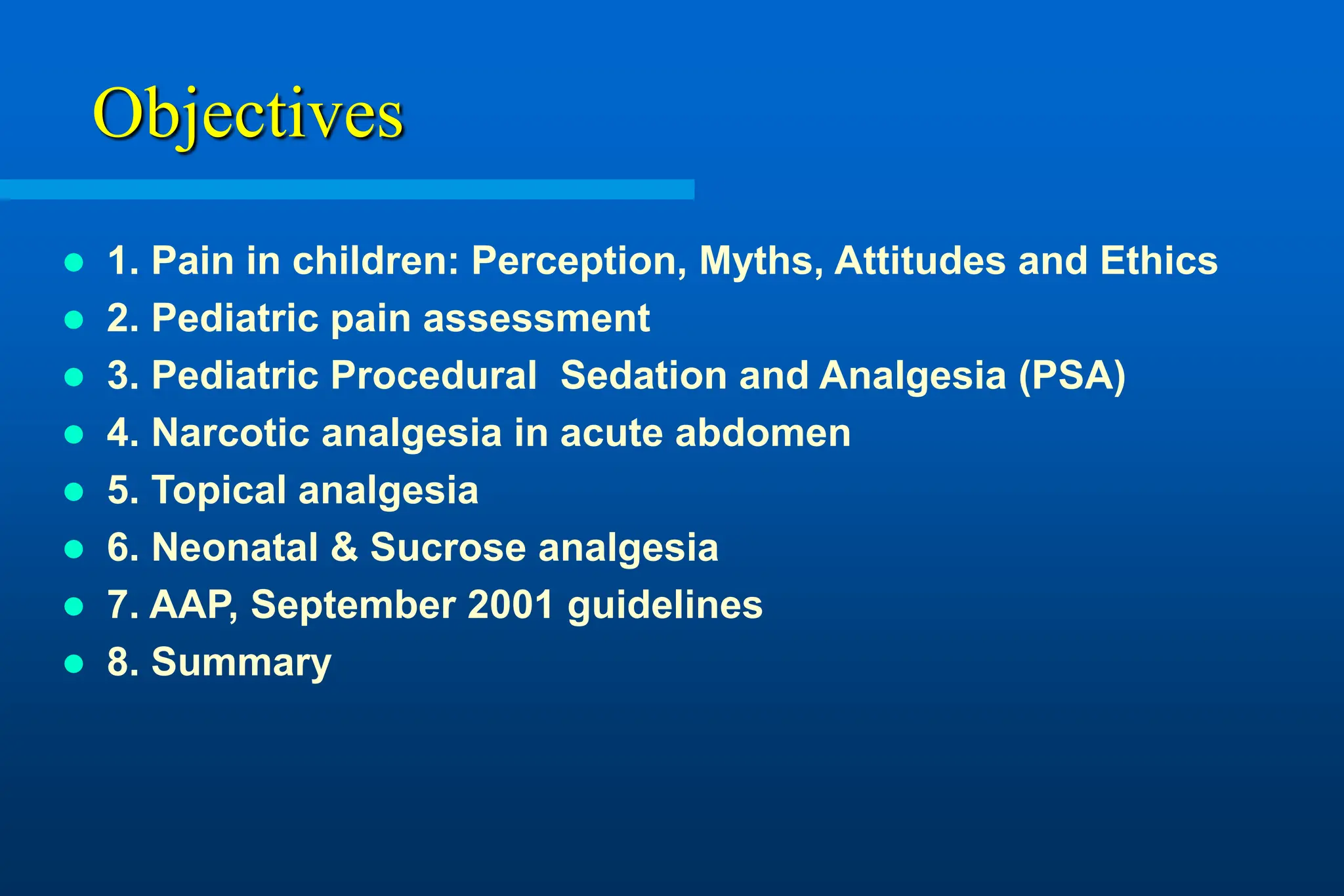 Basics in pain management IN PEDIATRIC patients | PPT