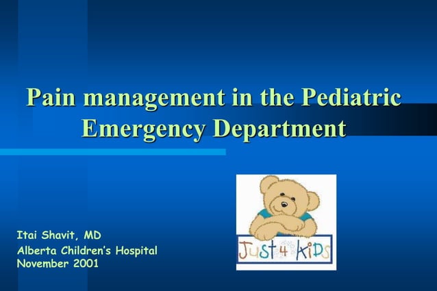 Basics in pain management IN PEDIATRIC patients | PPT