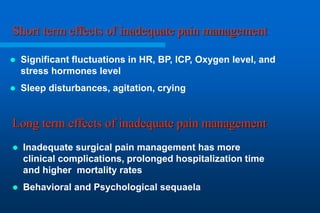 Basics in pain management IN PEDIATRIC patients | PPT