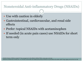 Pain Management in the Elderly | PPTX